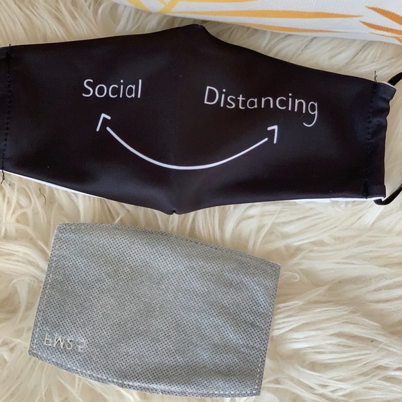 Accessories | New Slogan Face Mask Social Distancing Wfilter | Poshmark